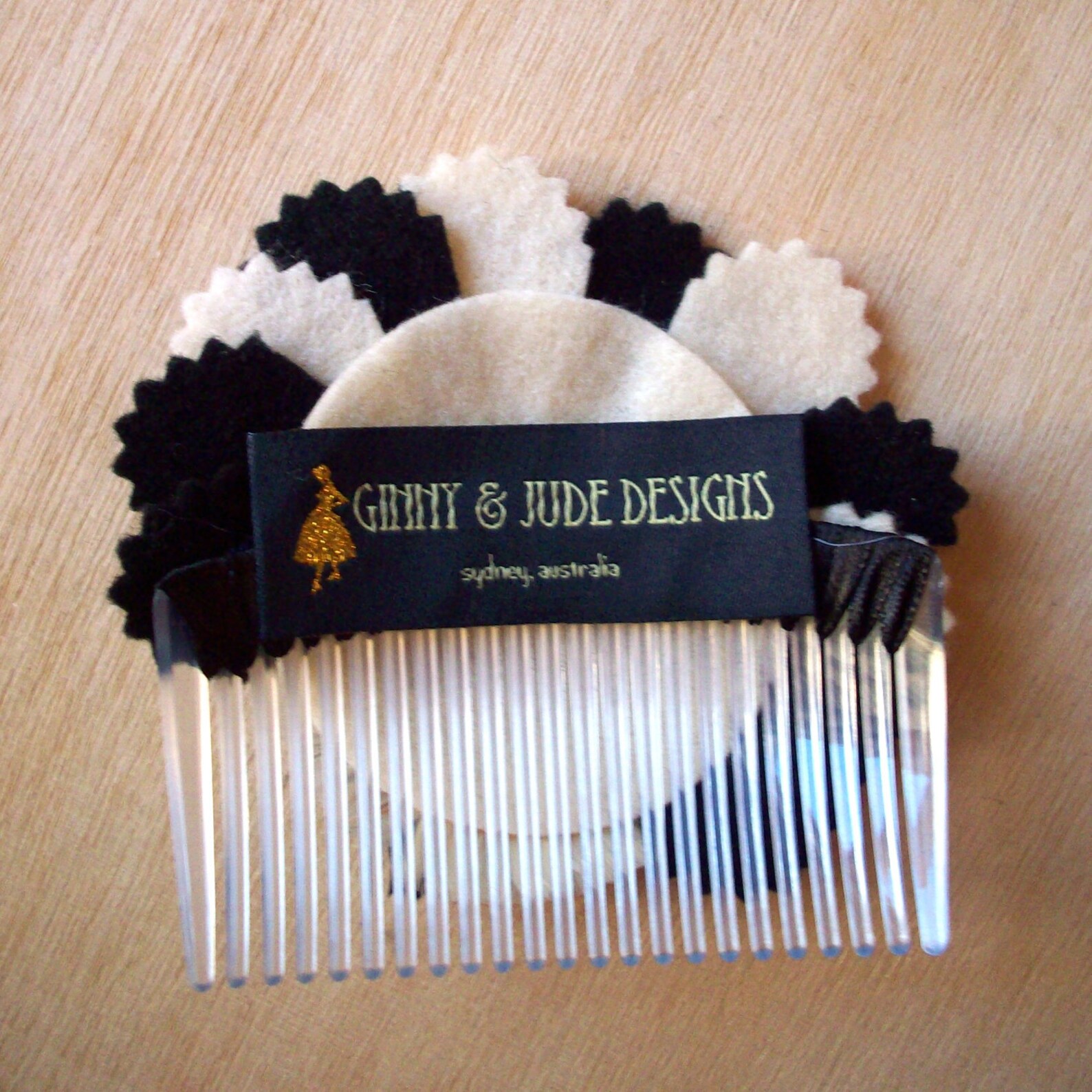 Felt and Feather Haircomb - 'regency Bird' Comb - Etsy