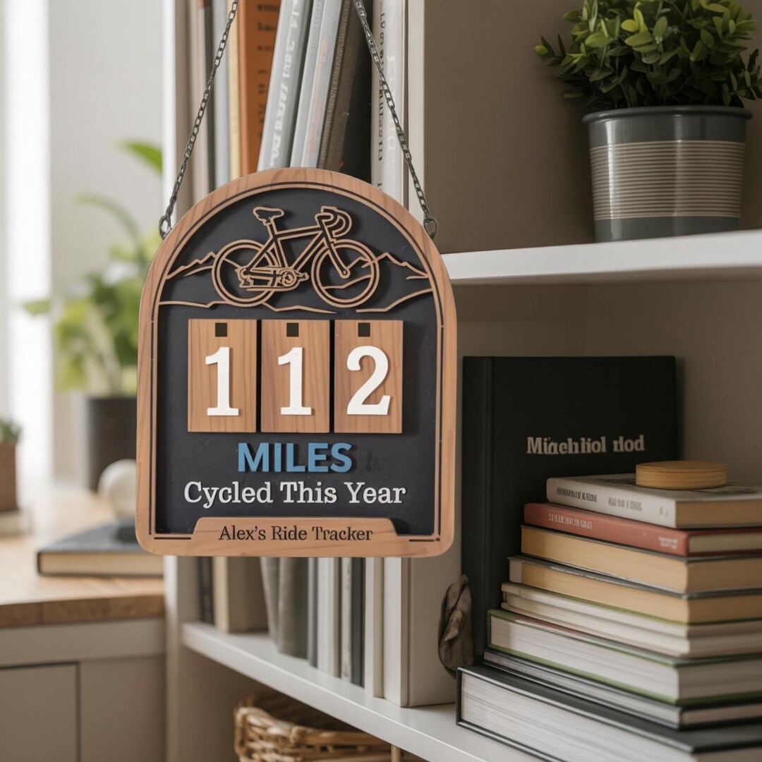 Custom Cyclist Race Tracker, Personalized Bike Race Counter, Ride ...