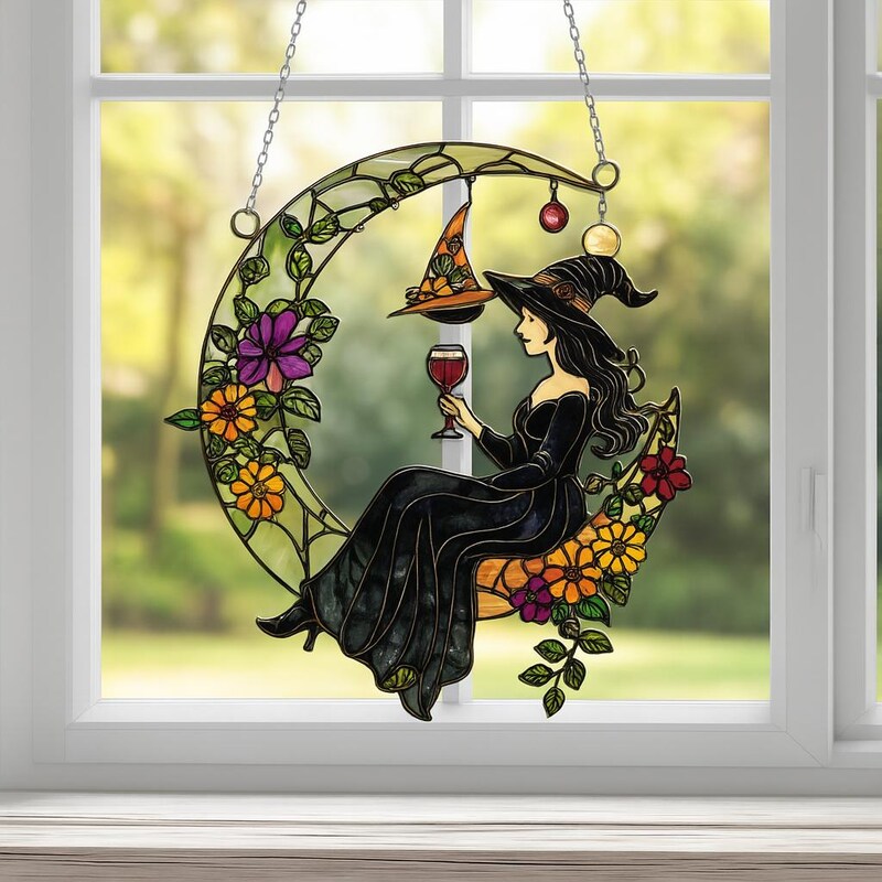 Witch Stained Glass - Etsy