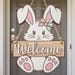 Easter Bunny Welcome Sign, Hello Spring Wooden Sign, Every Bunny ...