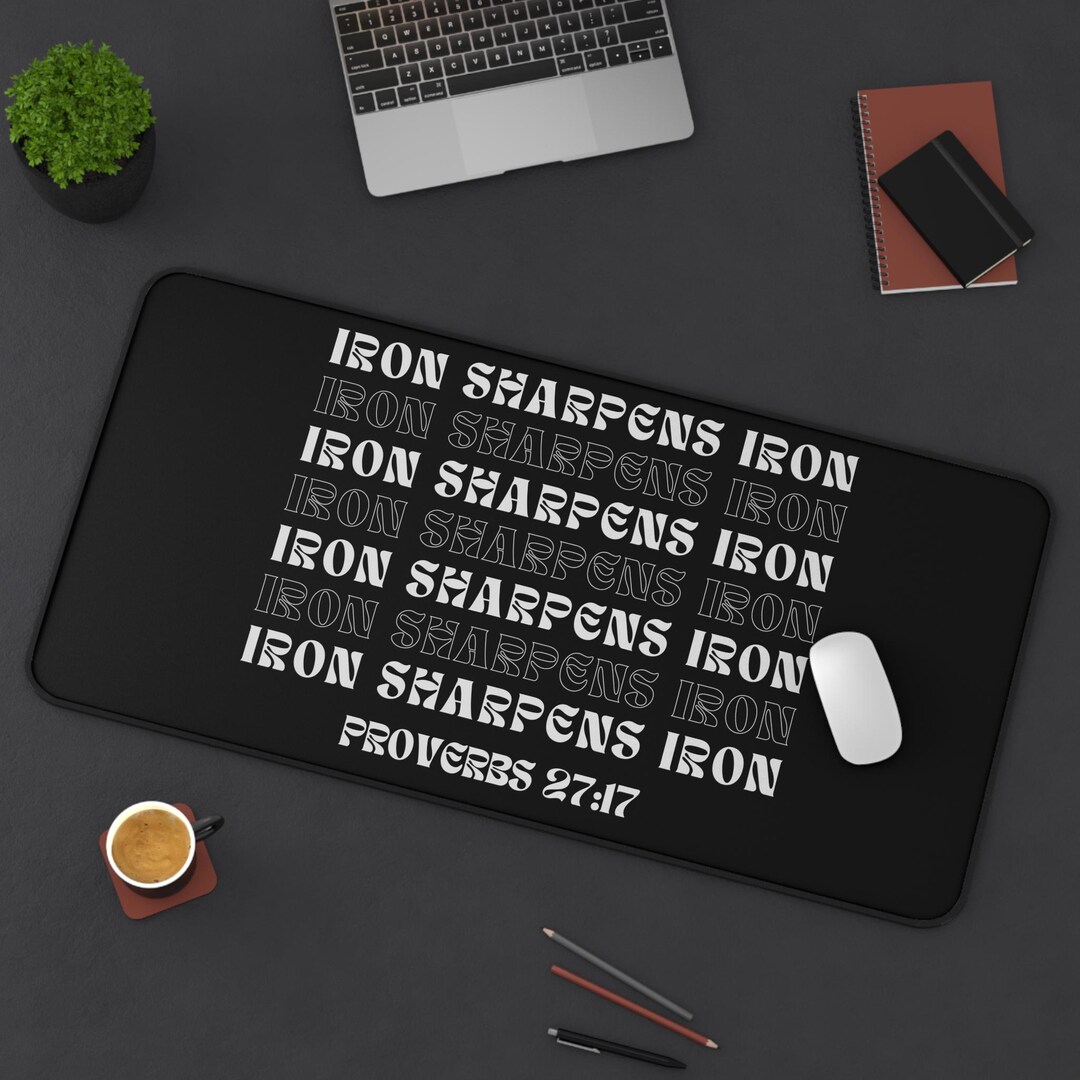 Inspirational Desk Mat, Jesus Bible Verse Proverbs Christian Office ...