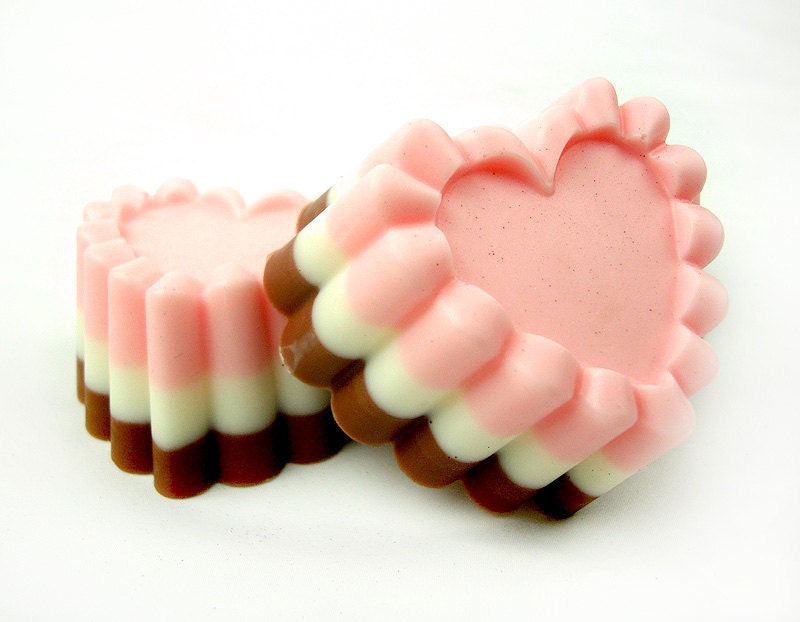 Neapolitan Heart Goat's Milk Soap Bar - Etsy