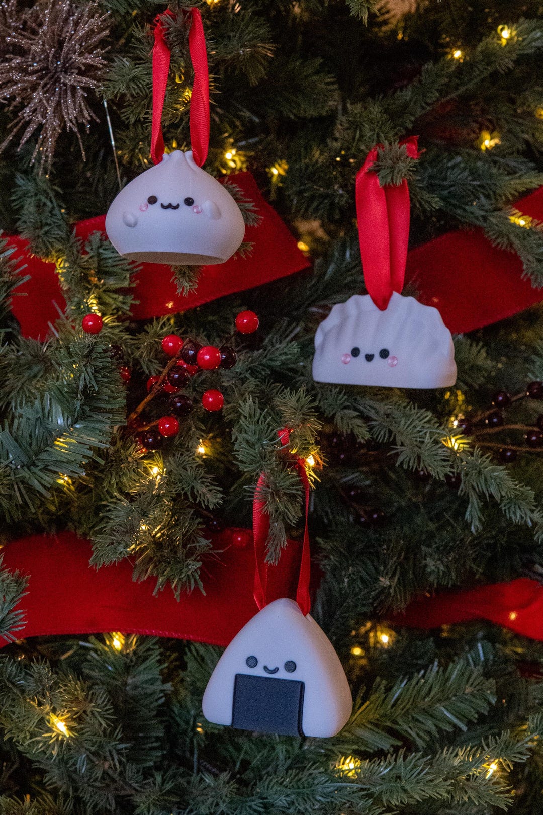 Cute Kawaii Dim Sum Christmas Ornaments || Kawaii Cute Dumpling 3D ...