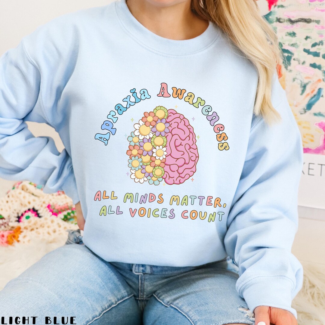 Apraxia Awareness Sweatshirt SLP Gifts for Speech Therapist Speech ...