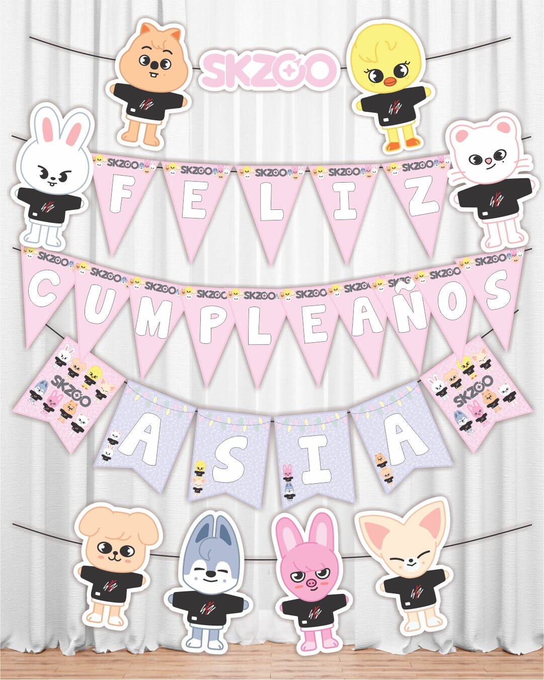 Stray Kids SKZ Printable Birthday Party Decoration.stray Kids Party ...