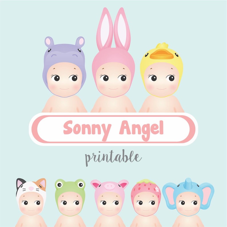 Sonny Angel Printable Birthday Party Decoration. Sonny Angel Party ...