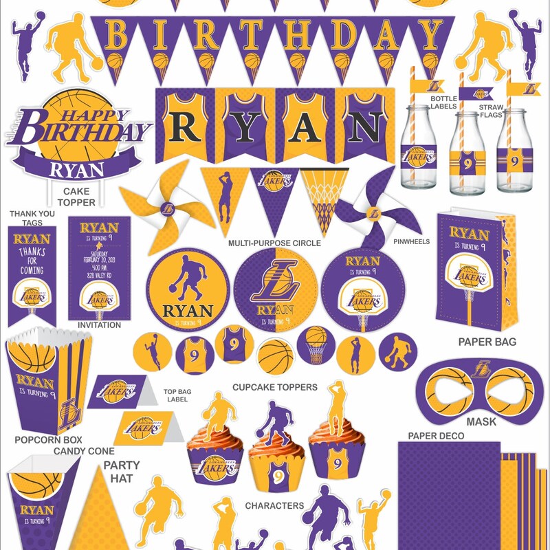 Lakers Party - Etsy