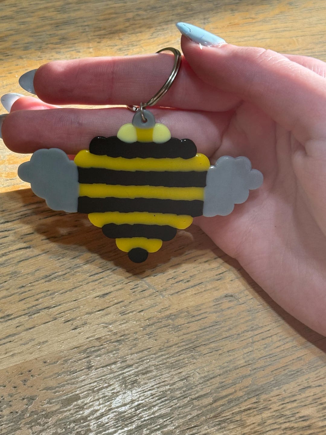 Bumblebee Fuse Bead Keychain - Etsy