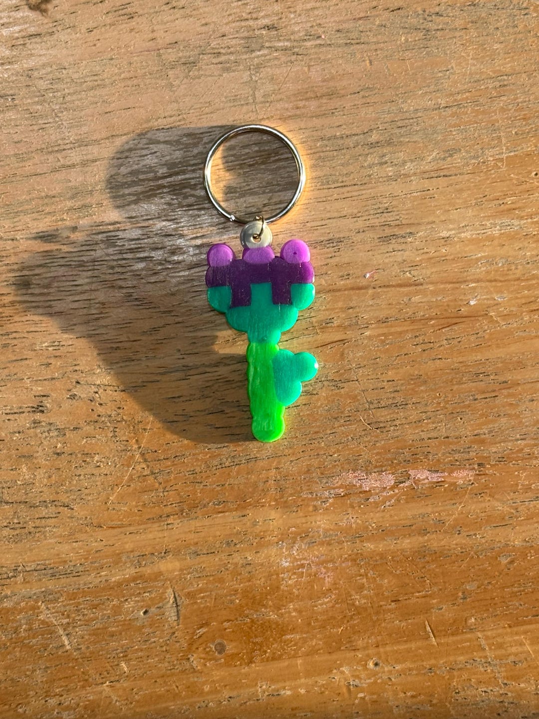 Tulip Flower Fuse Bead Keychain - Etsy