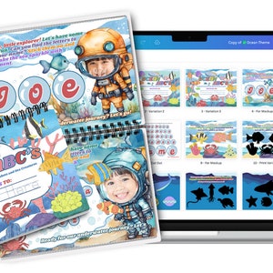 Ocean Abc's Busy Books for Kids Printable Worksheet - Etsy