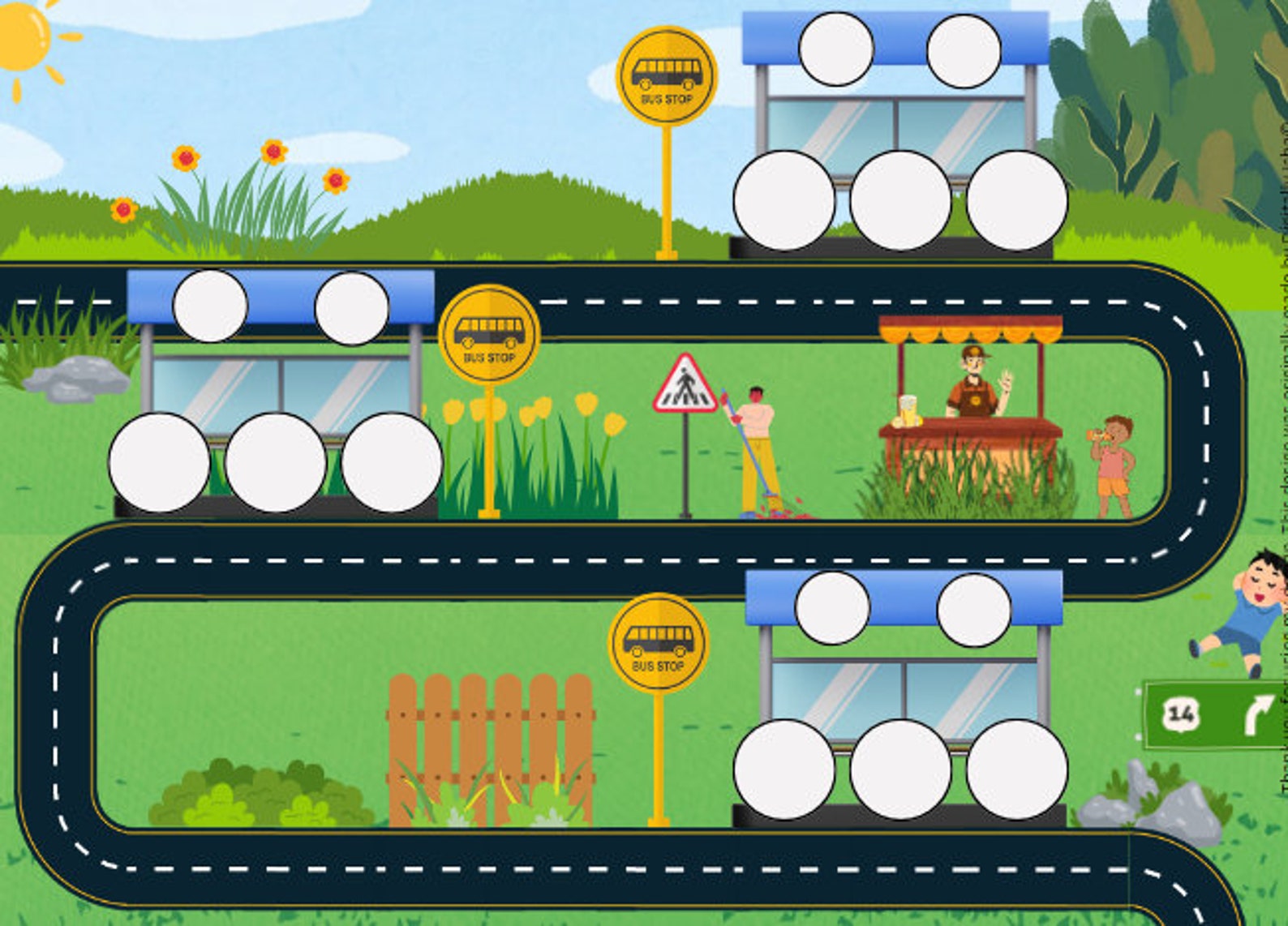 Bus Stop Math Practice Game for Kids up to 8 Years Old - Etsy