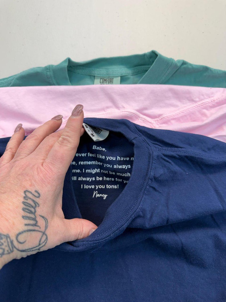 Comfort Colors® Personalized Hidden Message Shirt for Him, Watching You ...