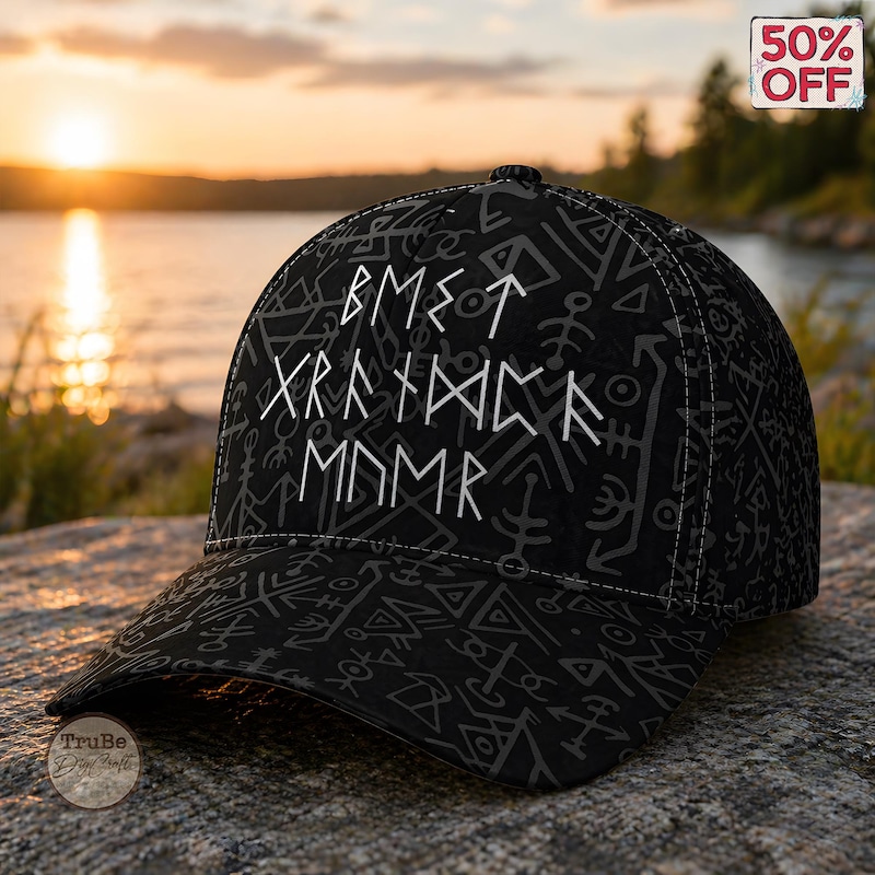 Baseball Cap Viking Runes - Etsy