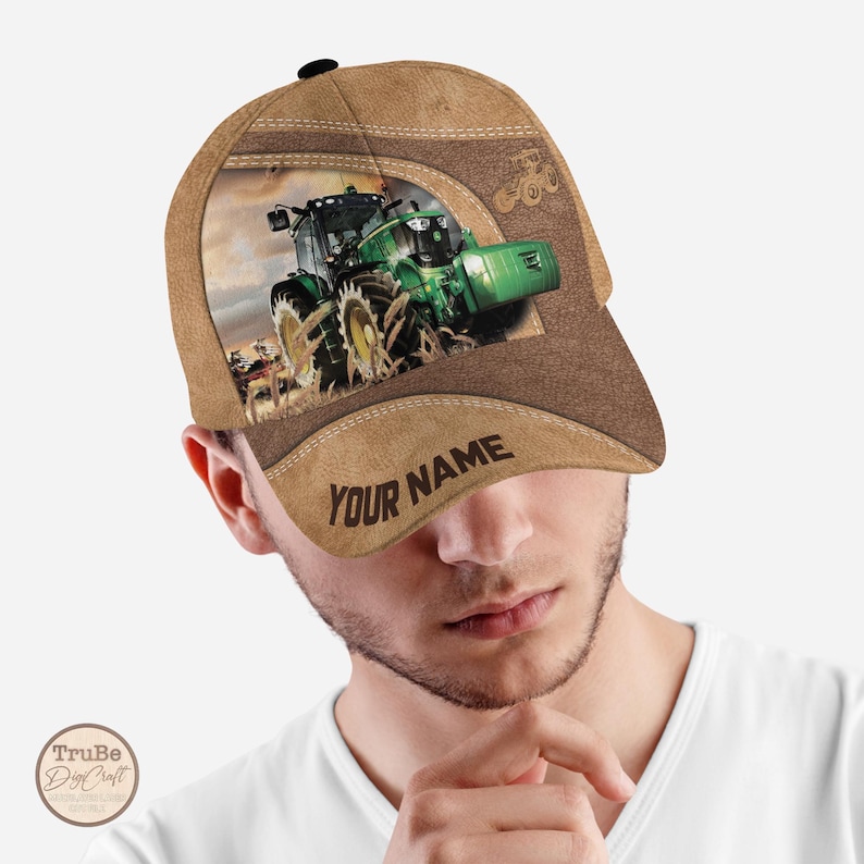 Personalized Cbaseball Caps, Custom Name Tractor Classic Cap for Men ...