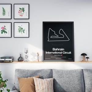 Bahrain Circuit Sakhir Grand Prix F1 Poster Print Formula 1 Prints ...