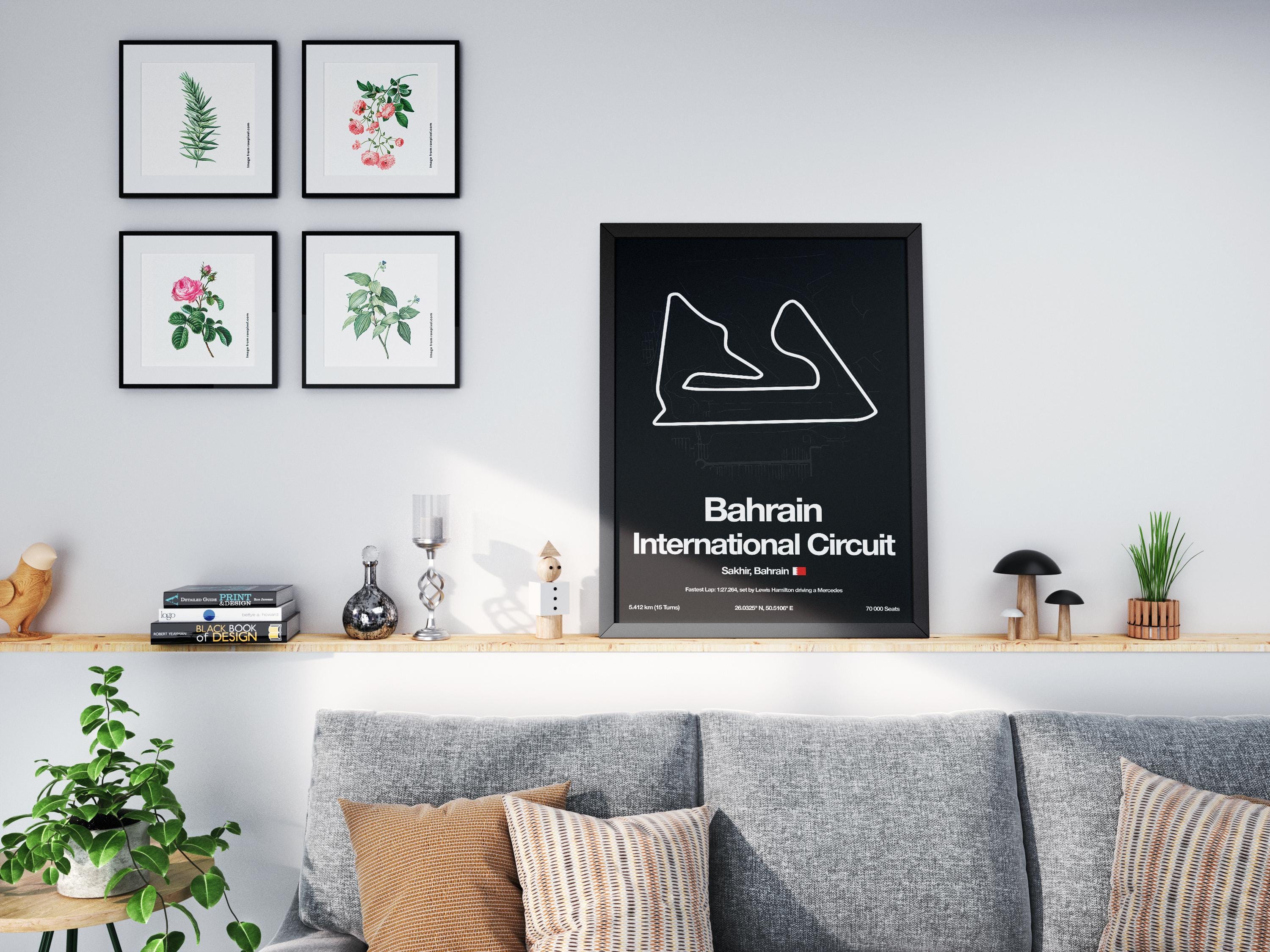 Bahrain Circuit Sakhir Grand Prix F1 Poster Print Formula 1 Prints ...