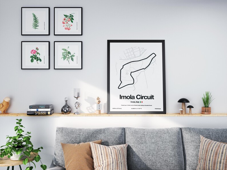 Imola Italy Grand Prix F1 Poster Italian Print Formula 1 Prints Grand ...