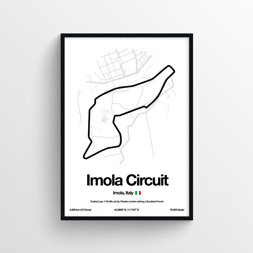 Imola Italy Grand Prix F1 Poster Italian Print Formula 1 Prints Grand ...