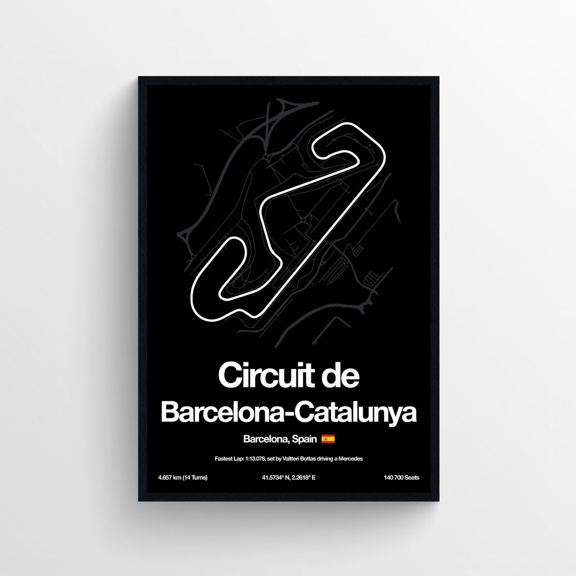 Barcelona Spain Circuit De Barcelona-catalunya Grand Prix F1 Poster ...