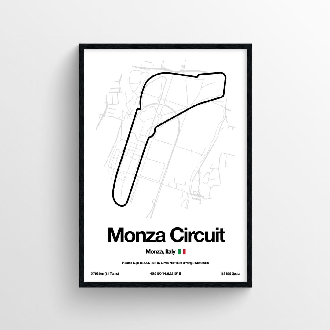 Monza Italy Grand Prix F1 Poster Italian Print Formula 1 Prints Grand ...