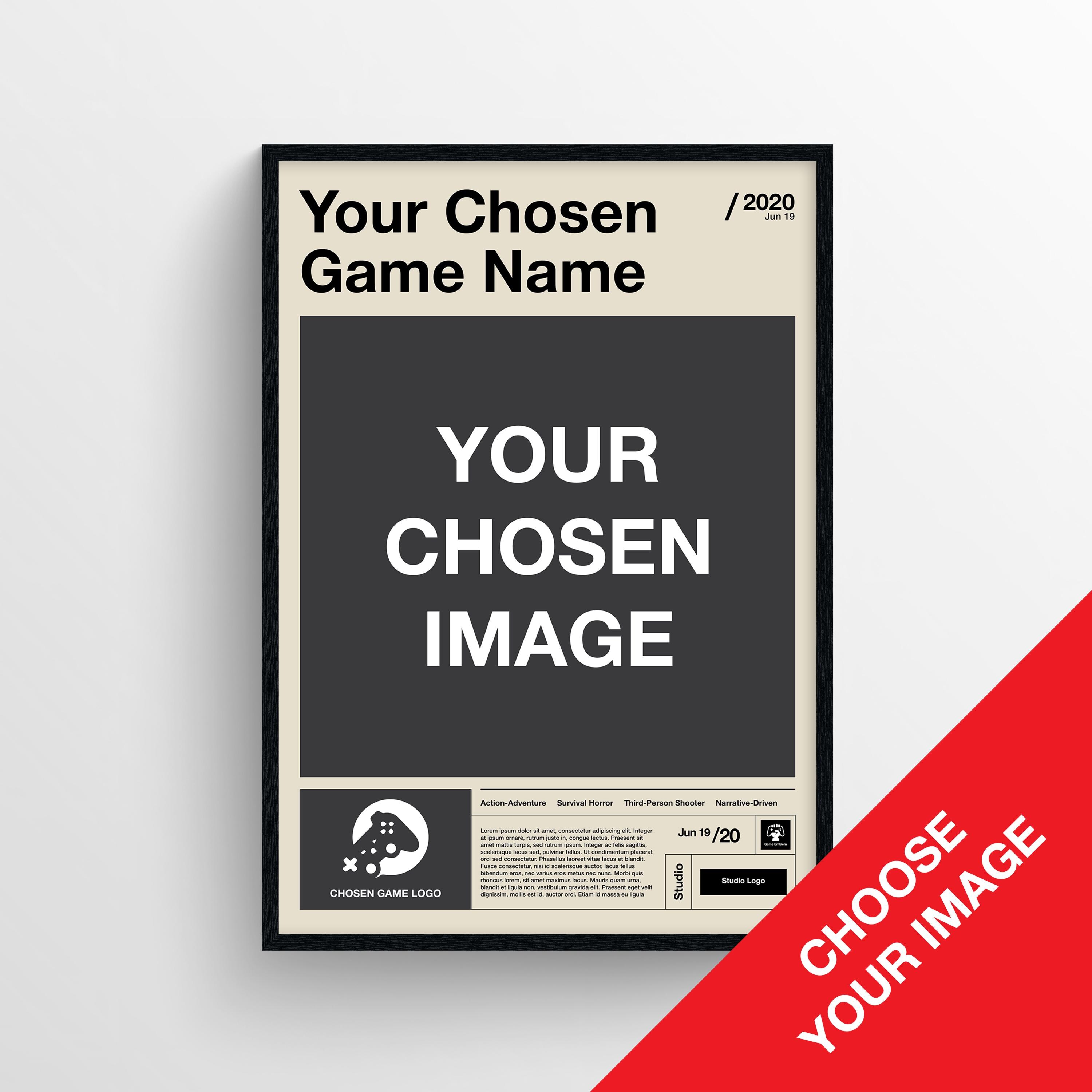 Custom Gaming Poster, Gaming Room Print, Gaming Wall Poster, Gaming ...