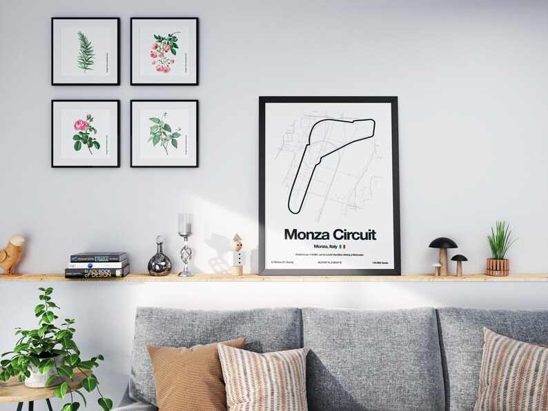 Monza Italy Grand Prix F1 Poster Italian Print Formula 1 Prints Grand ...