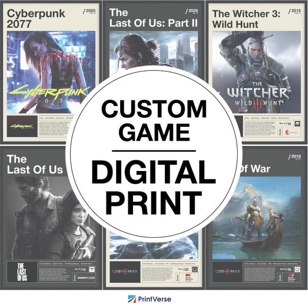 Custom Gaming Posters - Etsy UK