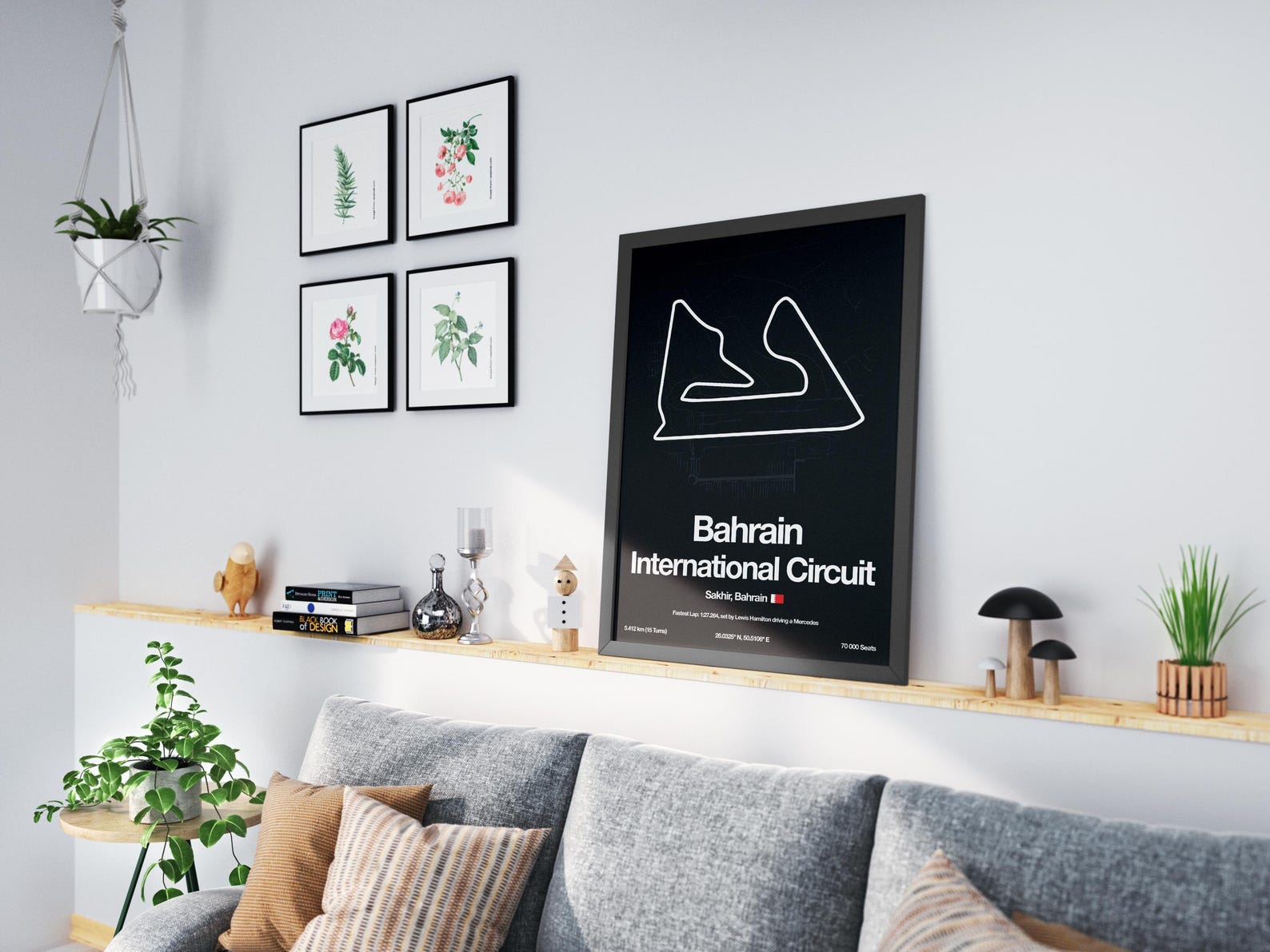 Bahrain Circuit Sakhir Grand Prix F1 Poster Print Formula 1 Prints ...