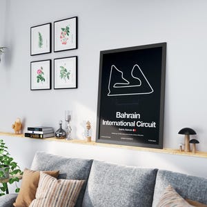 Bahrain Circuit Sakhir Grand Prix F1 Poster Print Formula 1 Prints ...