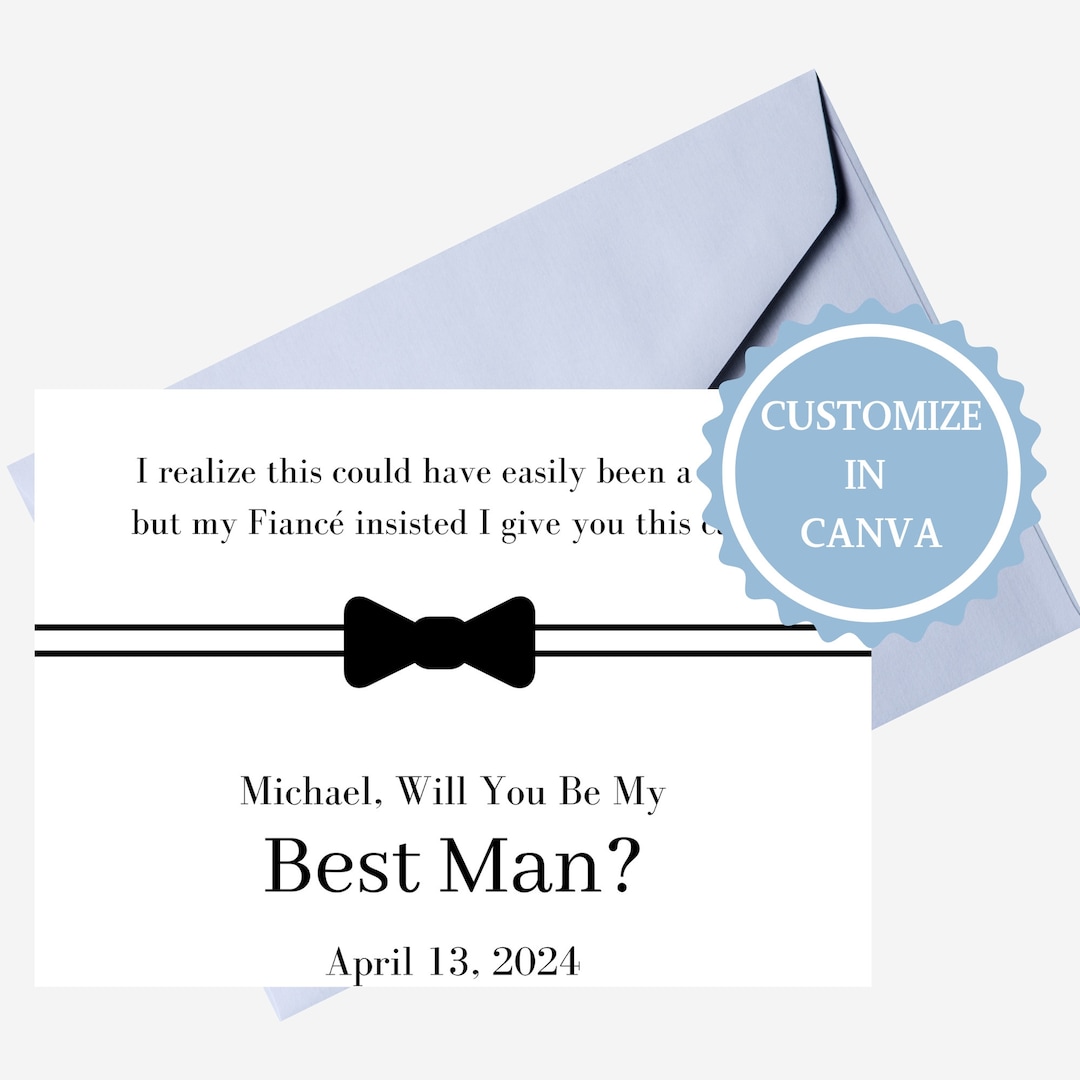 Personalized Groomsmen Invite | Custom Groomsmen Invitation Card ...