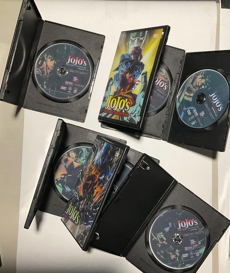 Jojos Bizarre Adventure DVD Ova Dvds 1,2,3,4,5,6 Episode 1-13 - Etsy