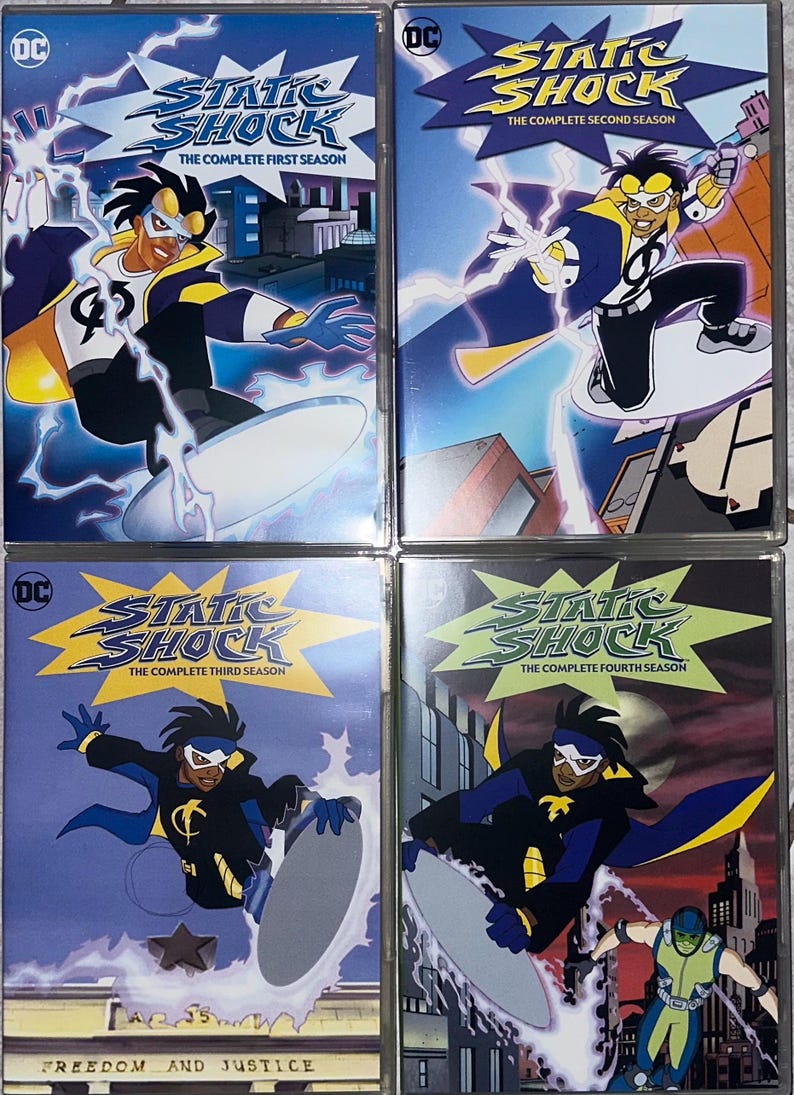 Static Shock: Complete Animated Series DVD Season 1,2,3,4 - Etsy