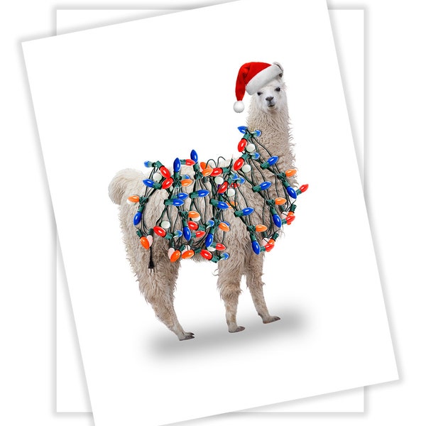 Christmas Llama - Etsy