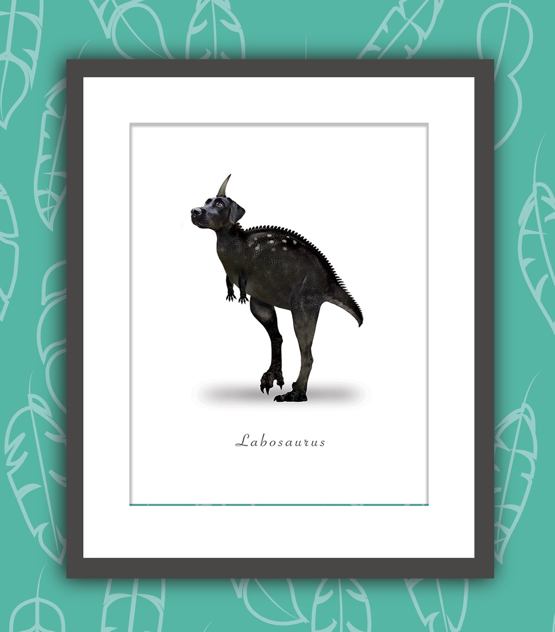 Lab Dinosaur Labosaurus Fun Dinosaur Child's Wall Art - Etsy
