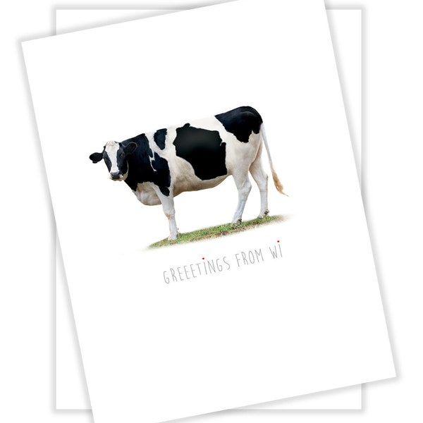 Funny Cow Card - Etsy