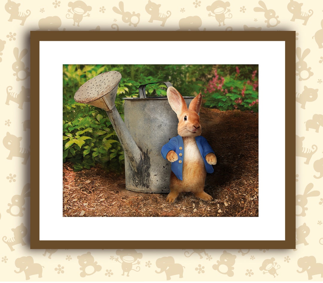 Peter Rabbit Fun Child's Wall Art Nursery Decor Animal - Etsy