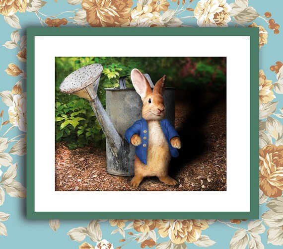 Peter Rabbit Fun Child's Wall Art Nursery Decor Animal | Etsy