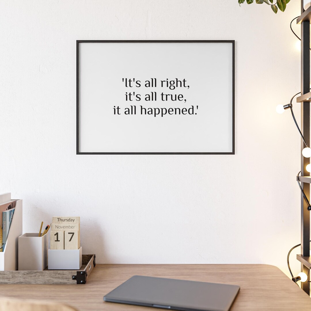 Poster Frame, Charles Dickens Quote, Wall Decor, Gift Idea, Home Office ...
