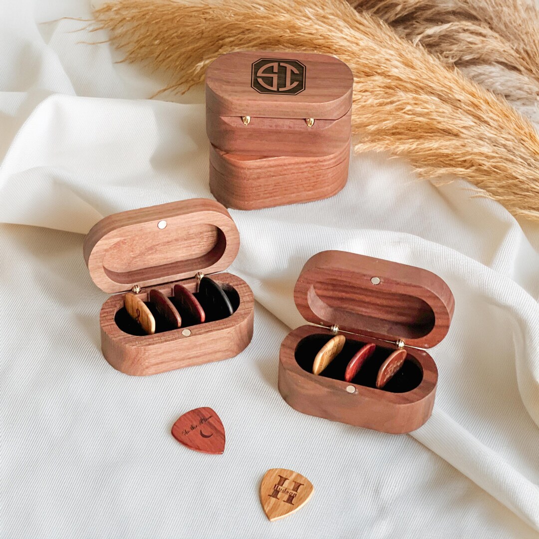 Personalized Guitar Pick Box: Music Lover Gift - Etsy