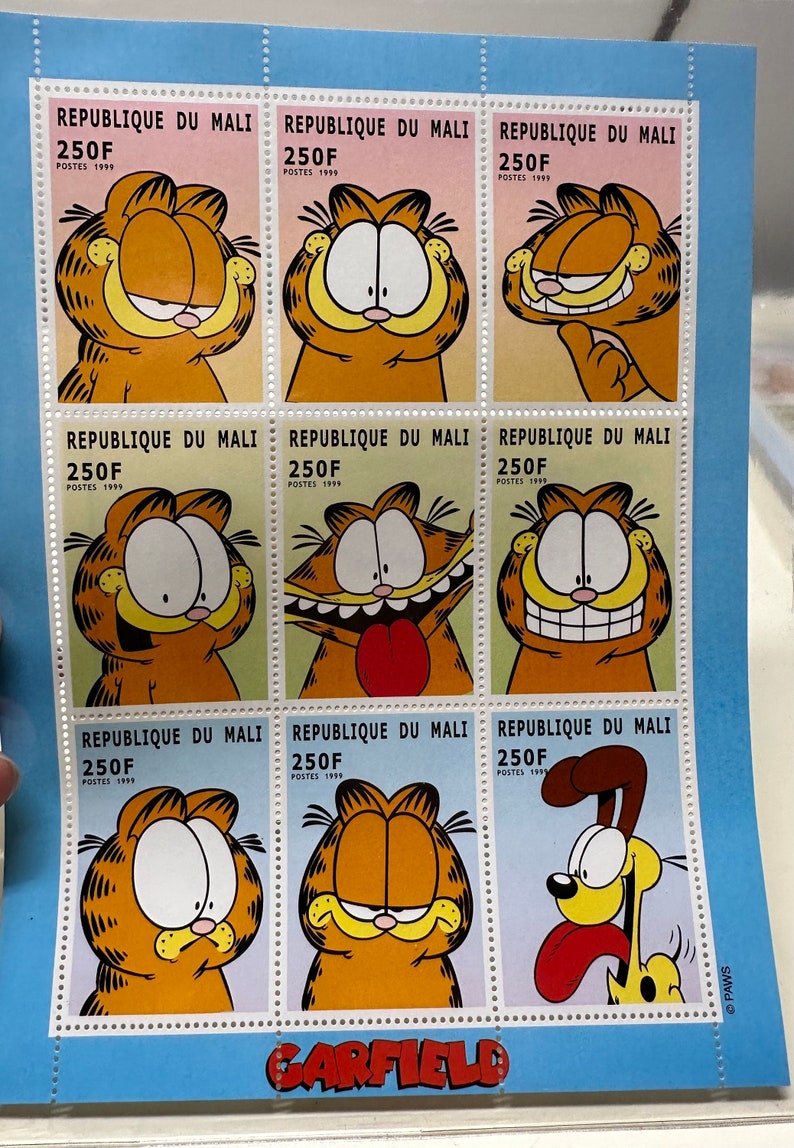 Vintage Garfield Africa Postage Stamp Sheets Set of 5 - NEW! - Etsy