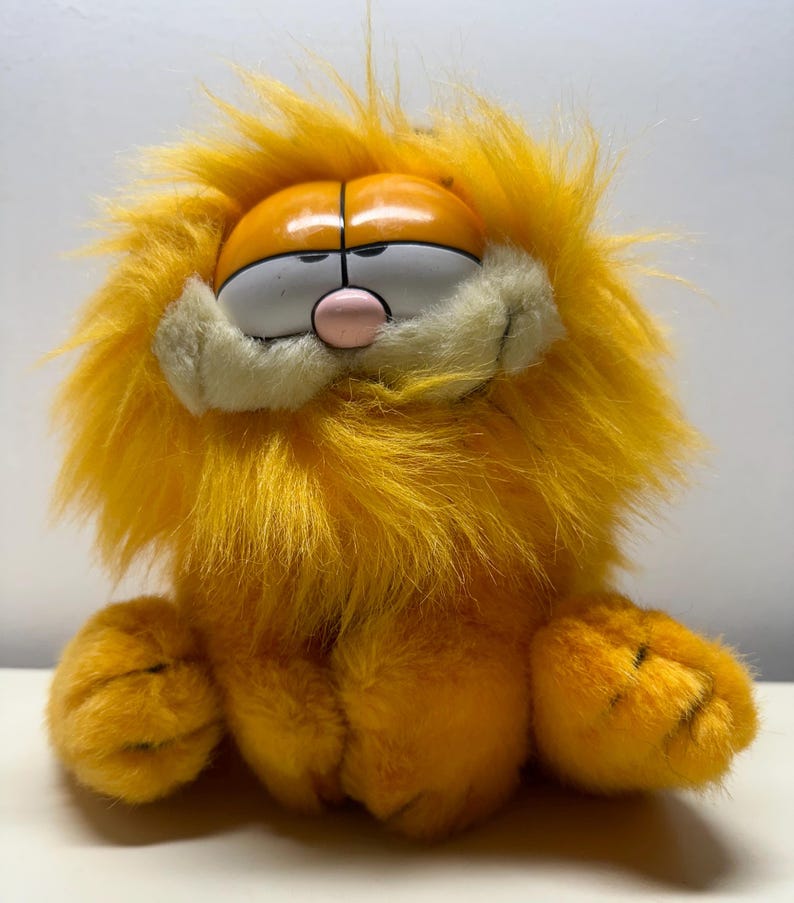 Vintage Garfield Blown Dry Body Plush Puppet Toy by Dakin - Etsy