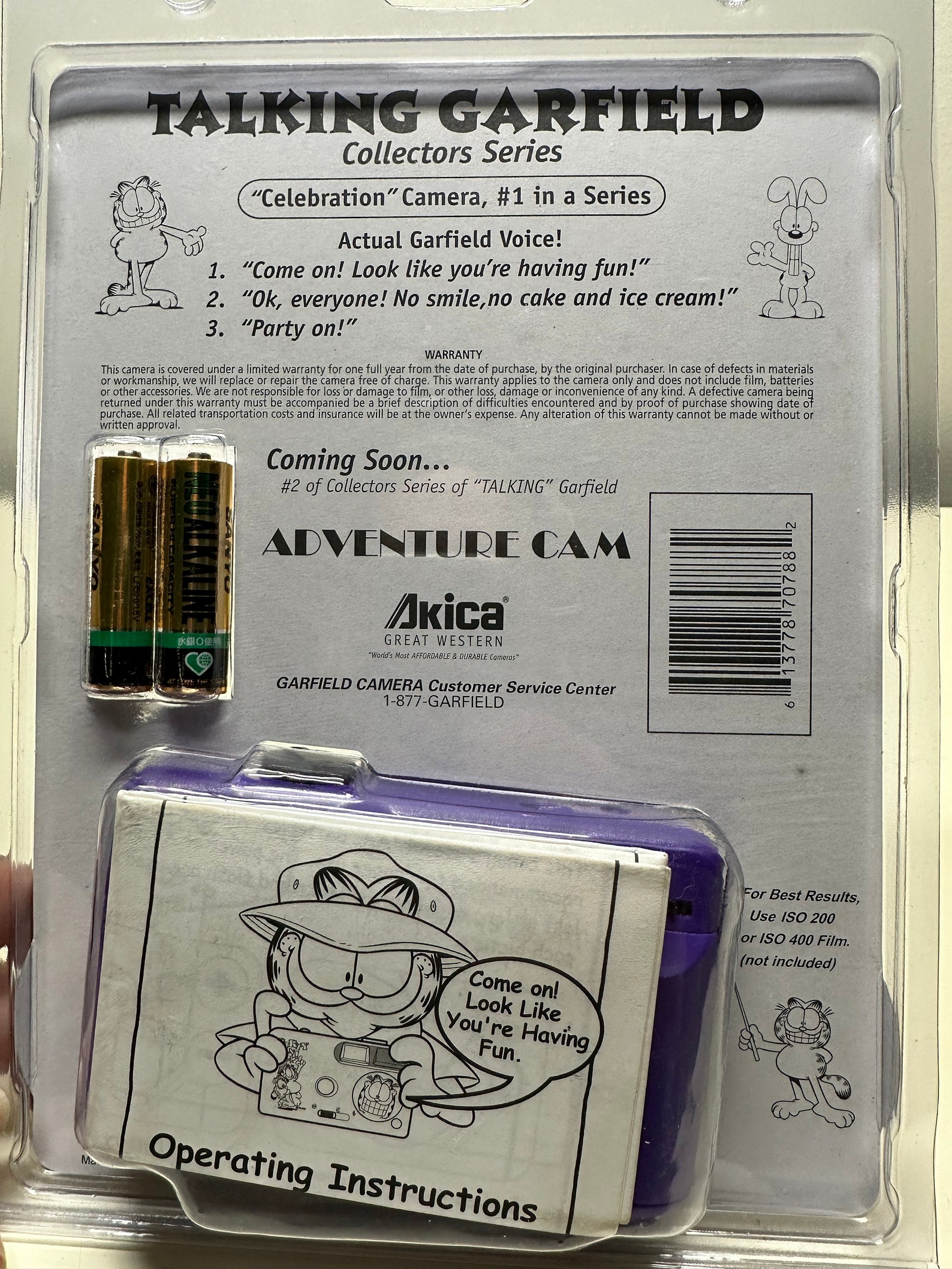 Vintage Talking Garfield Akica 35mm Adventure Camera - Etsy