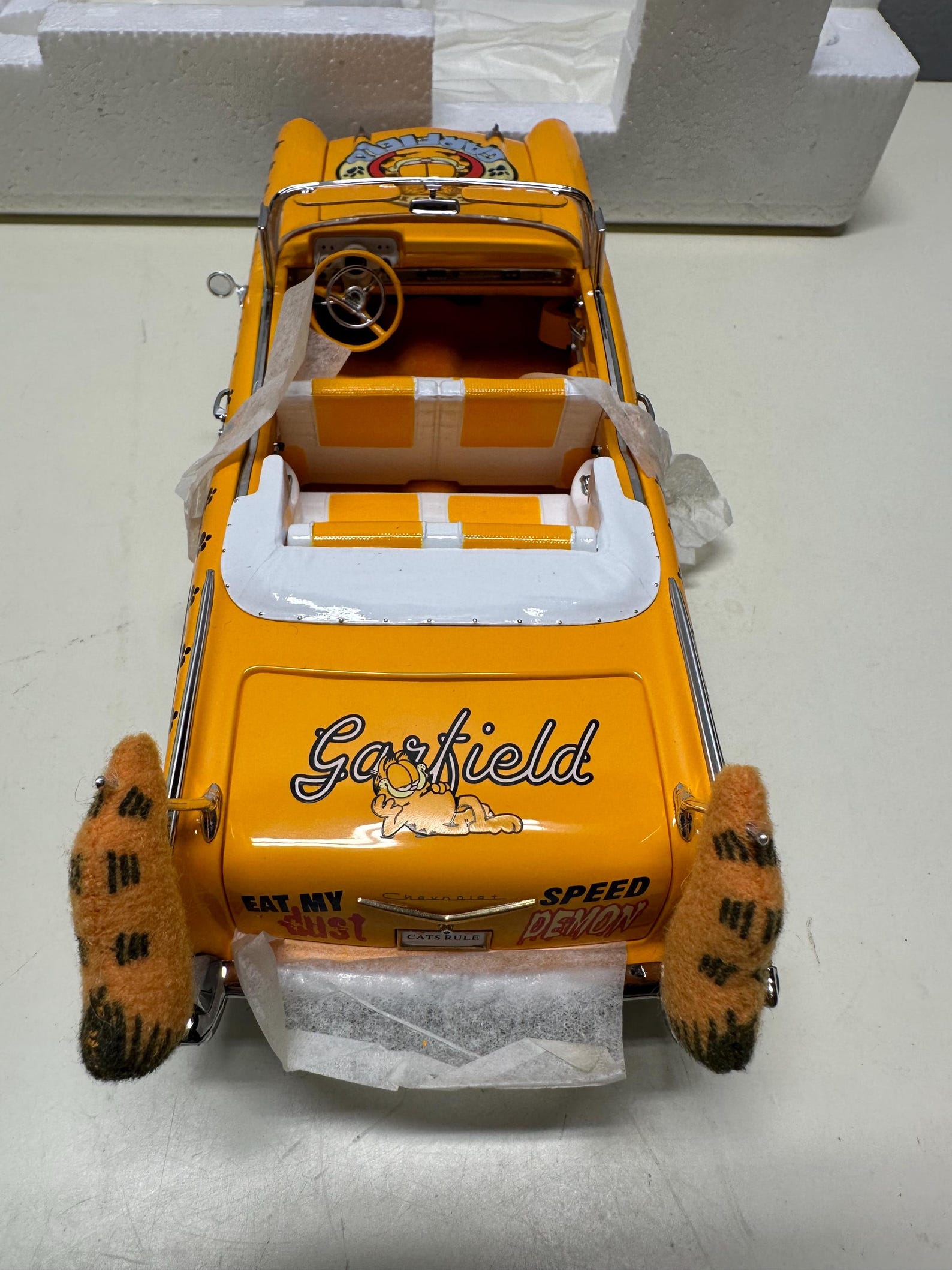 Vintage NIB Garfield 1957 Chevy Bel Air Danbury Mint Parade Car - Etsy