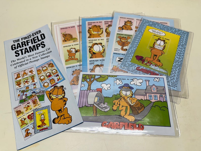 Vintage Garfield Africa Postage Stamp Sheets Set of 5 - NEW! - Etsy