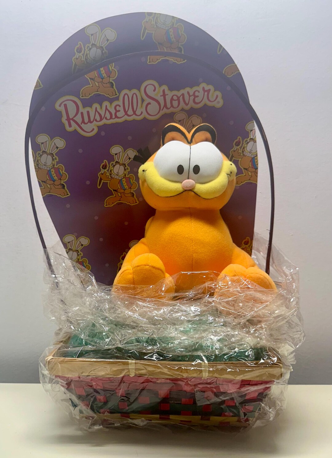 Vintage Stuffed Garfield Russell Stover Easter Basket - Etsy