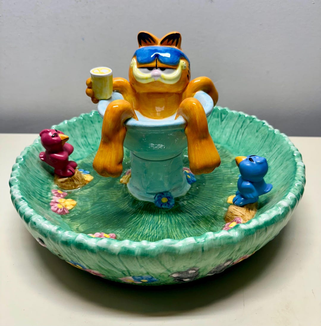 Vintage Ceramic Spencer Garfield Chip and Dip Serving Bowl - Etsy