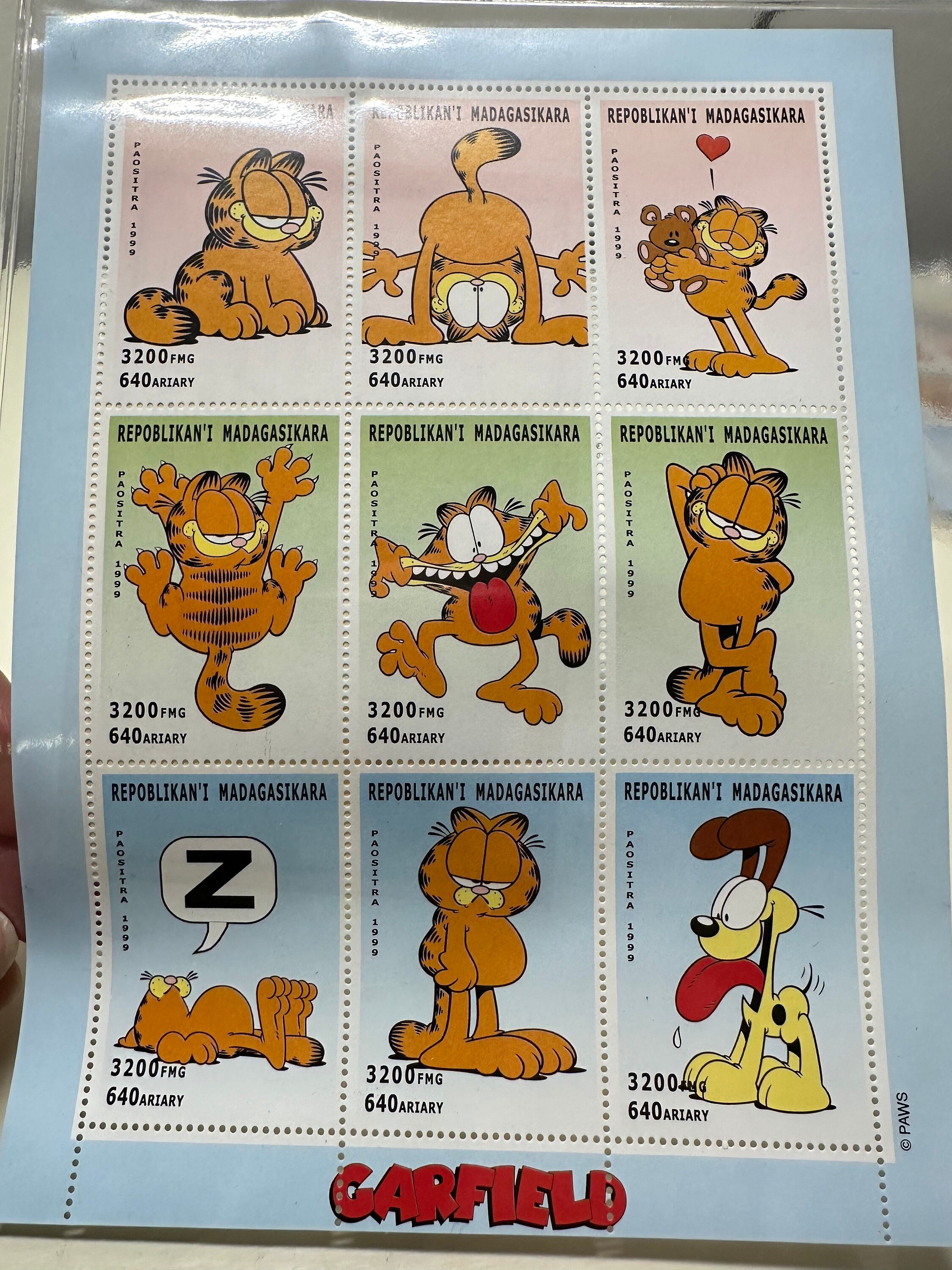 Vintage Garfield Africa Postage Stamp Sheets Set of 5 - NEW! - Etsy