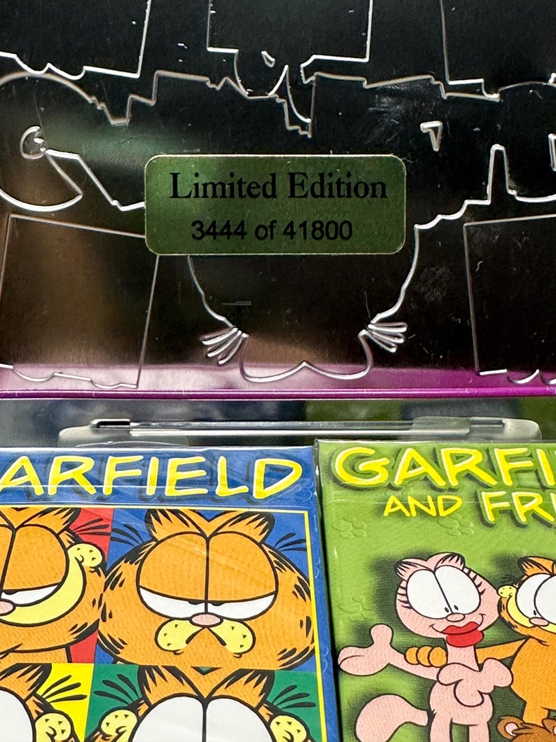 Vintage Garfield Collectors Two Deck Card Tin - Etsy