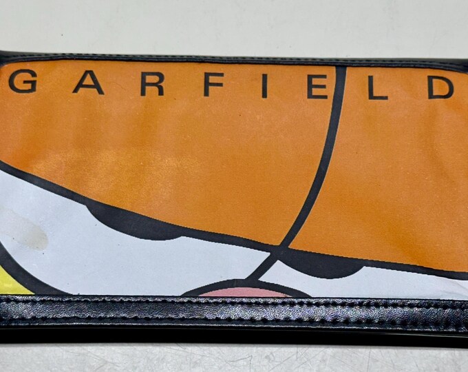 Vintage Garfield Leather and Vinyl Checkbook Cover - Etsy