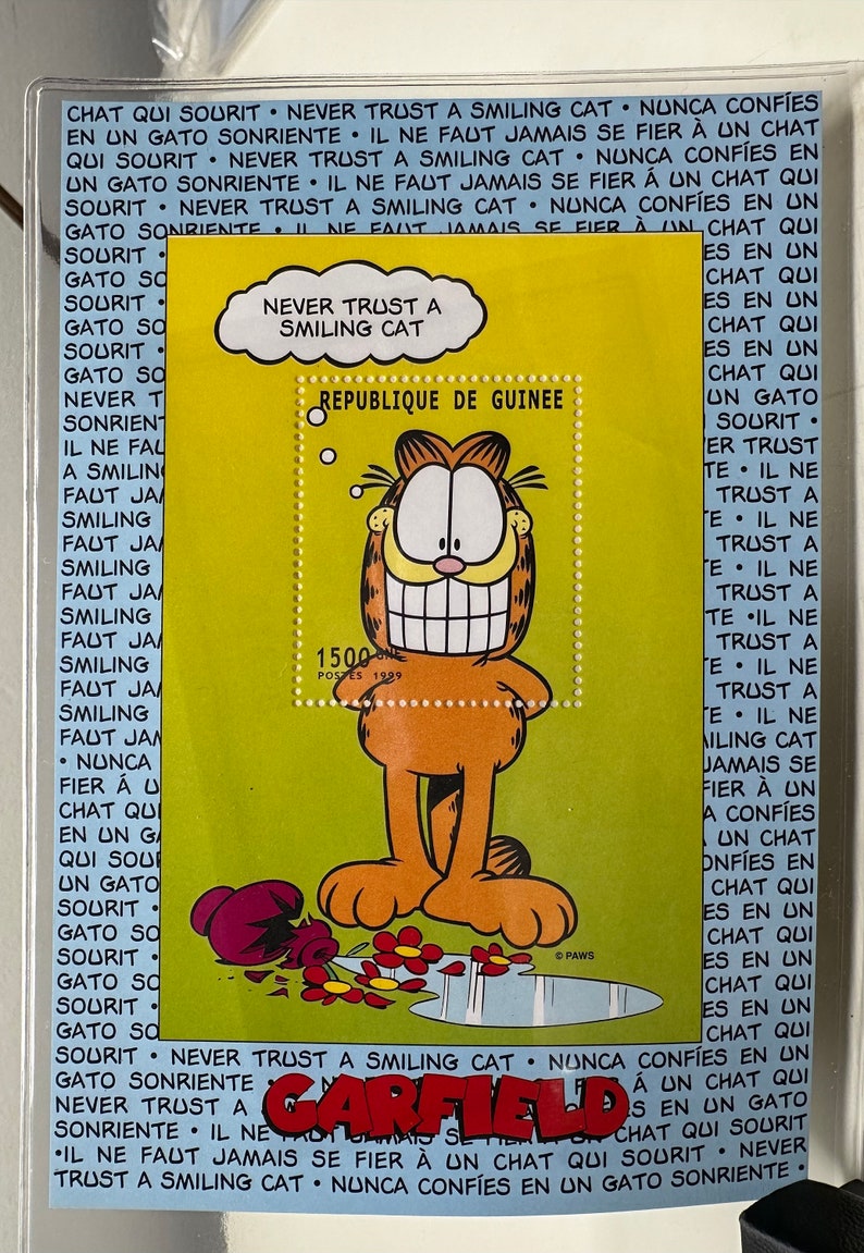 Vintage Garfield Africa Postage Stamp Sheets Set of 5 - NEW! - Etsy